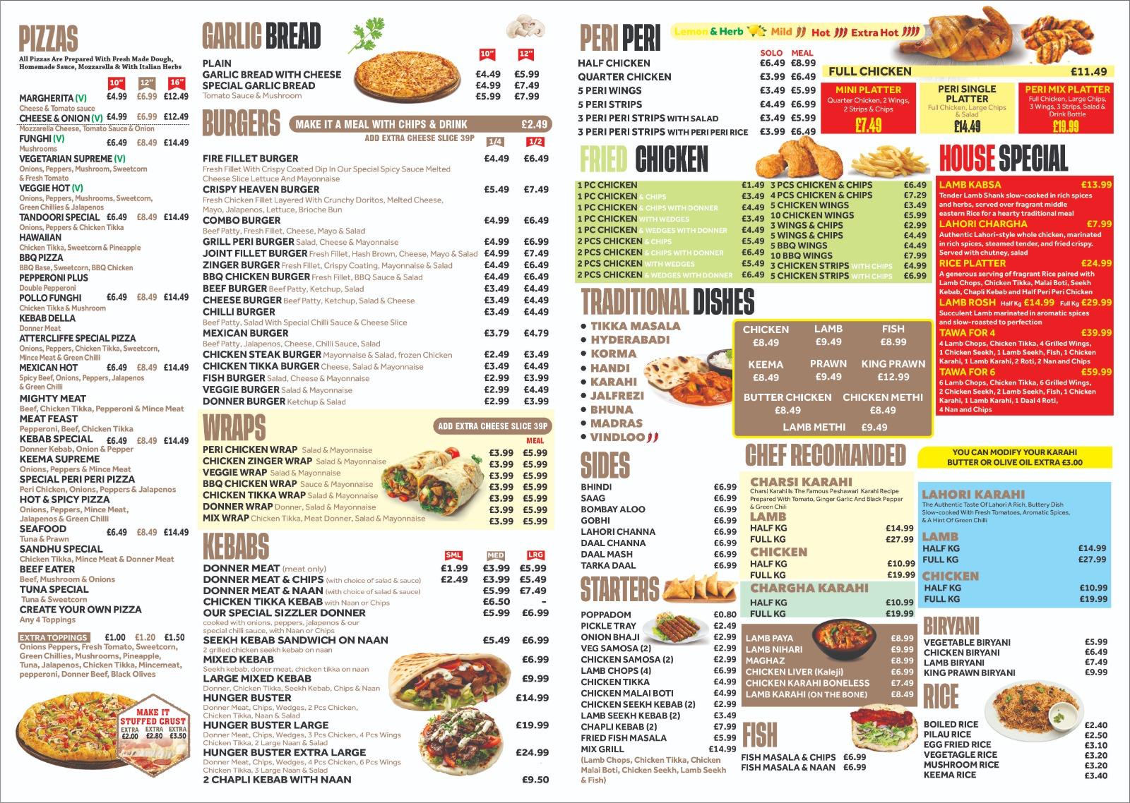 Menu – Attercliffe Spice
